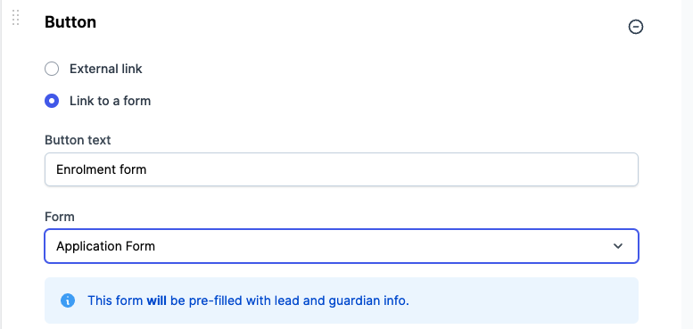 How do I send a pre-populated Enrolment form?