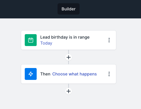 How do I create a birthday automation?