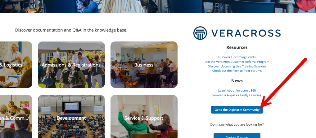 Accessing the Digistorm Community Hub